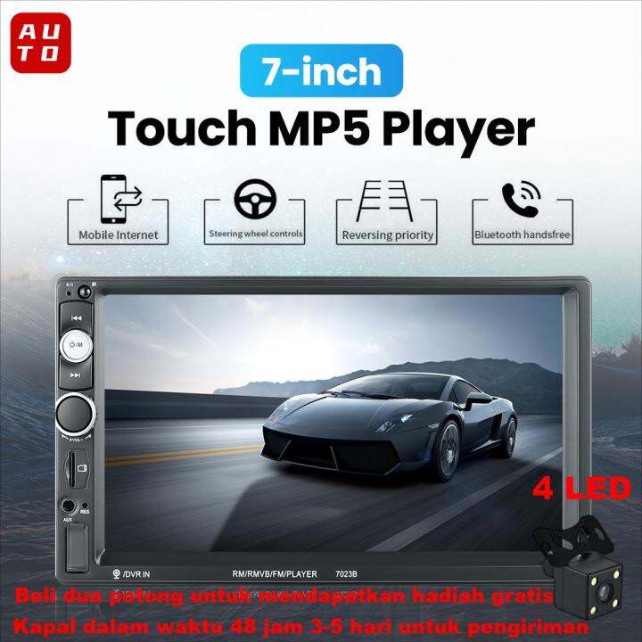 7 Inch 2 DIN 7023B Car Stereo Multimedia Player Display Bluetooth AUX ...