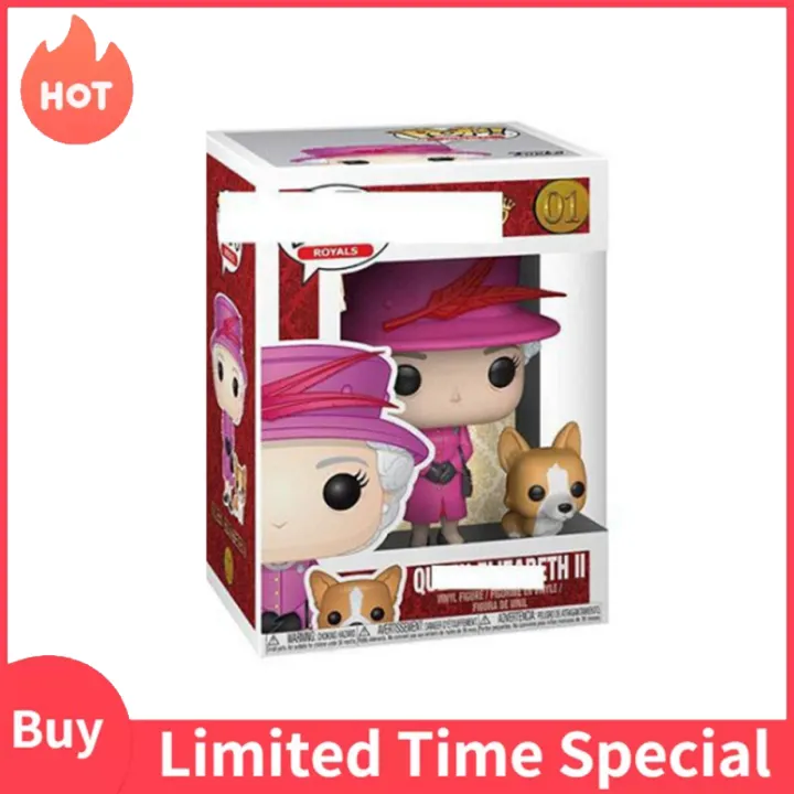 Funko Pop Queen Elizabeth II Figure Doll Toys Queen Of The United ...