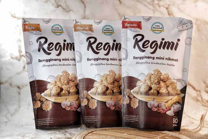 Cemilan Gurih REGIMI Rengginang Mini Nikmat Rasa Original Terasi ...