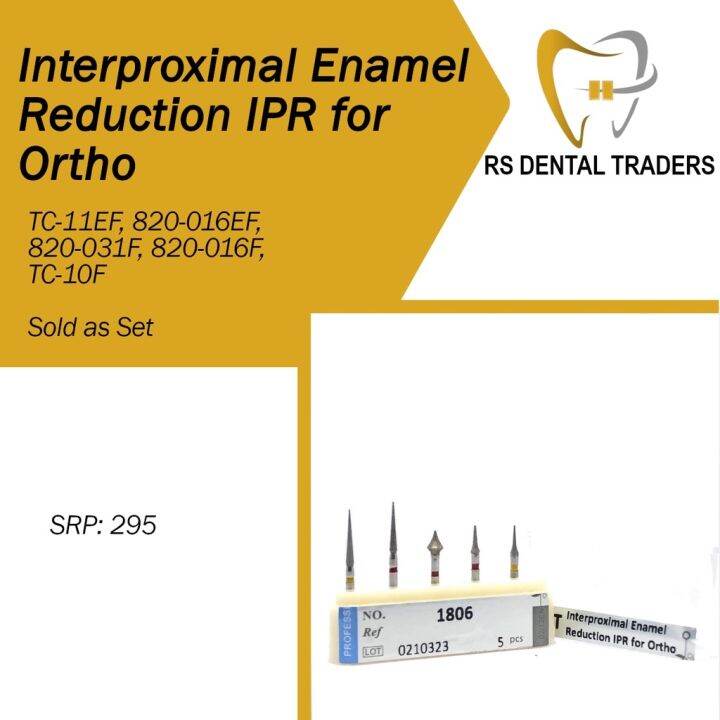 Interproximal Enamel Reduction IPR for Ortho Set 1806 Burs (Set of Bur ...