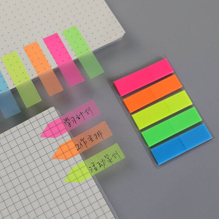 [3 Set] Fluorescence Sticky Notes Memo Pad Loose-leaf Index Sticker ...
