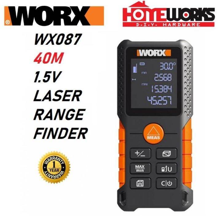 WORX 1.5V 40M/(WX087) LASER RANGE FINDER | Lazada