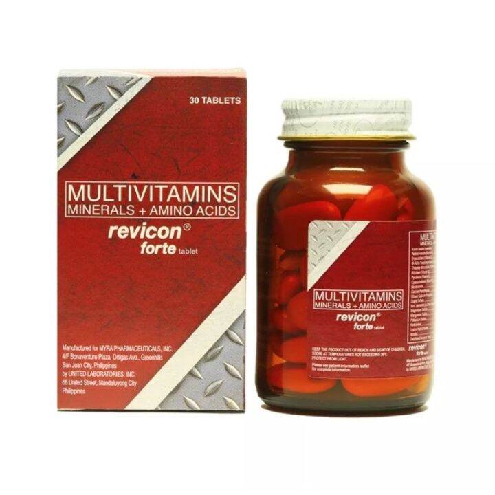 Revicon Forte(Multivitamins Amino Acids) 30 tablets/bottle | Lazada PH