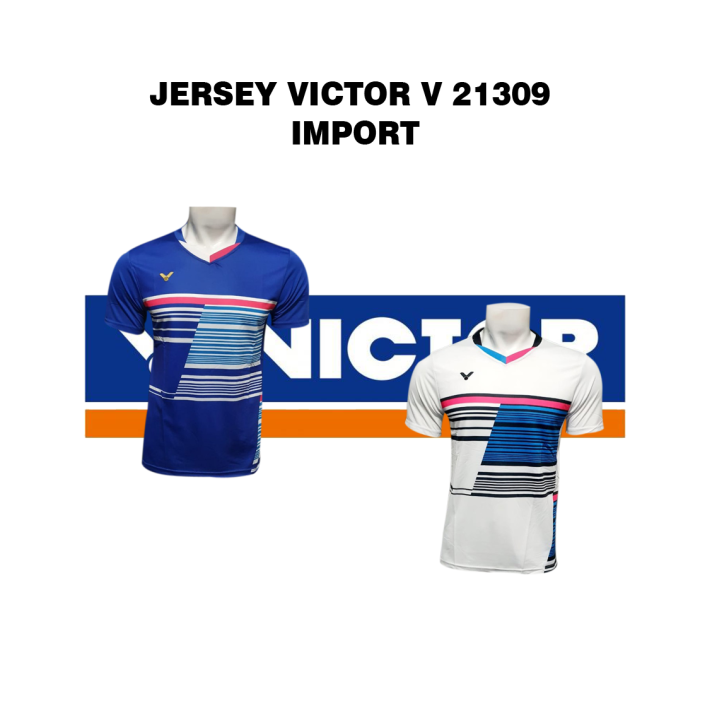 Victor Jersey Badminton Bulutangkis V21309 Antonsen Denmark GO Import ...