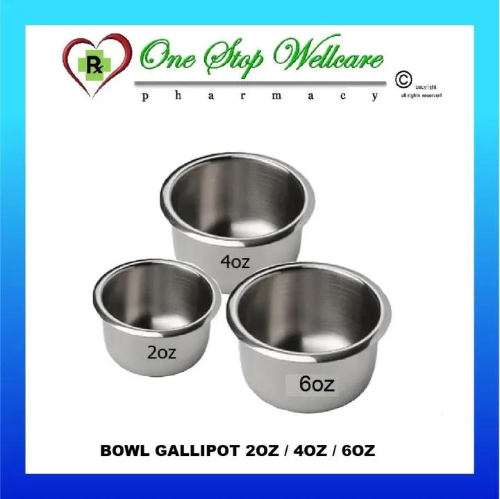 GALLIPOT STAINLESS STEEL (2OZ / 4OZ / 6OZ) | Lazada
