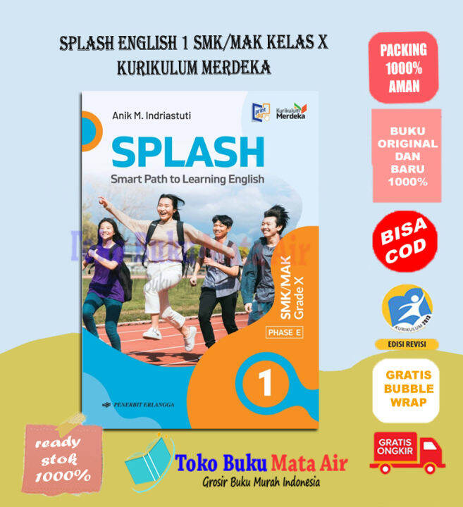 SPLASH ENGLISH SMK/MAK KELAS X KURIKULUM MERDEKA - ERLANGGA | Lazada ...