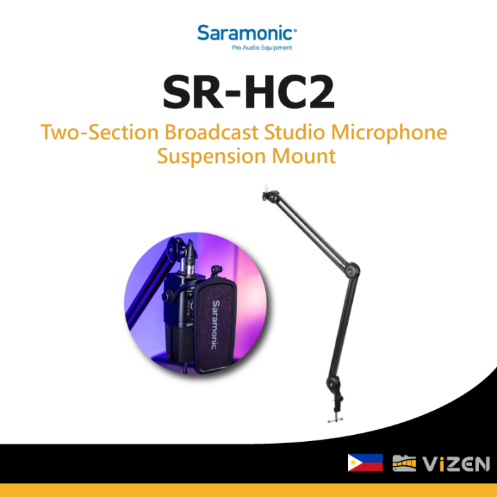 Saramonic SR-HC2 Two-Section Broadcast Studio Microphone Suspension ...