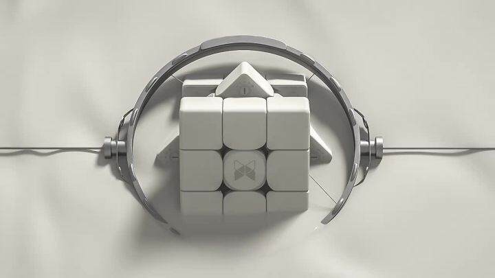 Qiyi Rubik's Cube Grid Style Three Generations Third-Order Magnetic ...
