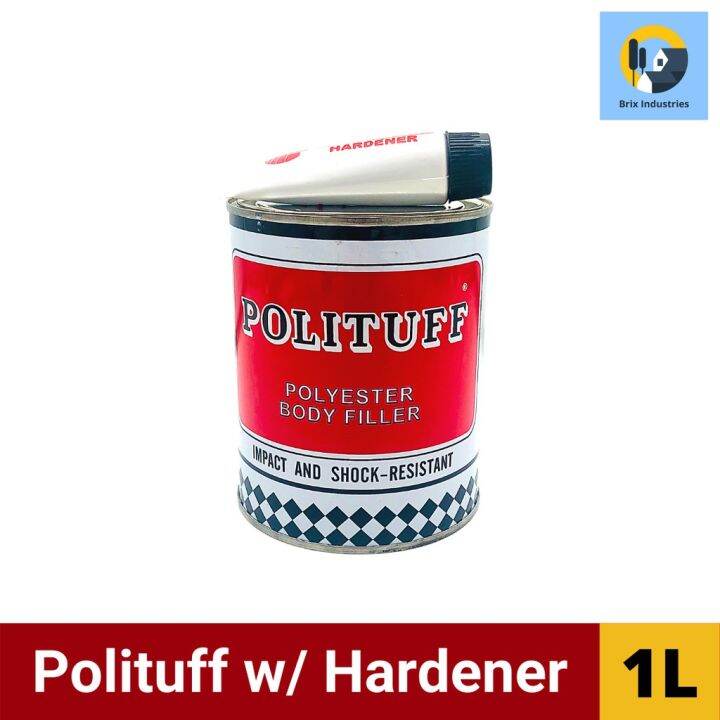 Polituff Polyester Body Filler with Hardener 1 Liter Impact and Shock ...