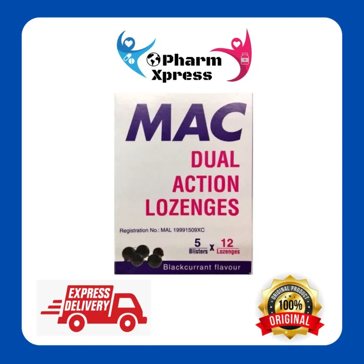 Mac Dual Action Lozenges 12's / 1 Box | Lazada