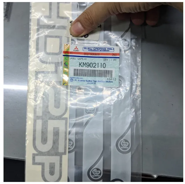 stiker hd125 ps hd 125 ps untuk canter mitsubishi ktb original | Lazada ...
