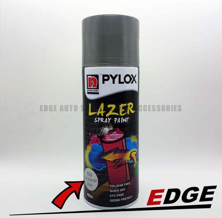(#709 Heat Resistant Silver) Pylox Lazer Spray Paint 400cc by Nippon ...