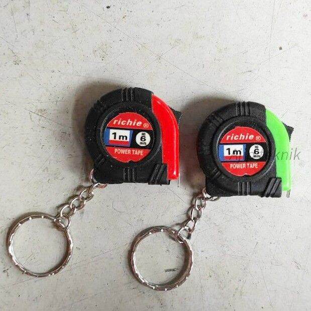 meteran mini 1 mtr gantungan kunci meteran kecil 1 meter termurah ...