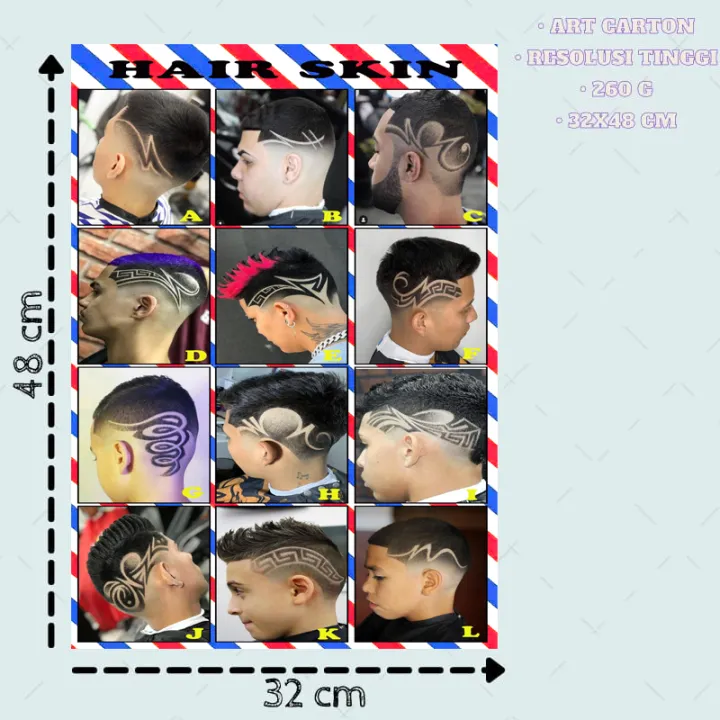 Poster Pangkas rambut / Model rambut pria / model skin rambut pria ...