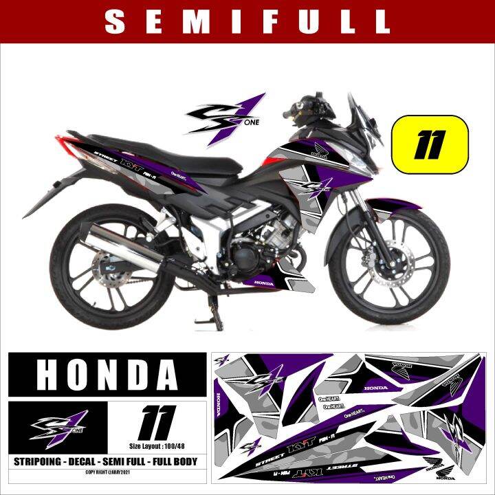[COD] striping variasi honda cs1/setiker decal honda cs one/stiker lis ...