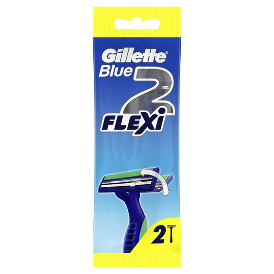 Gillette Blue II Flexi Razor Pack 2 /ยิลเลตต์ บลู2 เฟล็กซ์ซี่ 2s 10 ...