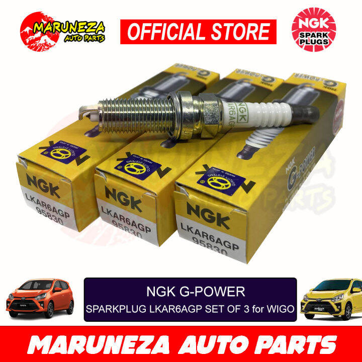 NGK Sparkplug LKR6C/LKR6AGP Toyota Wigo 3PCS/SET | Lazada PH