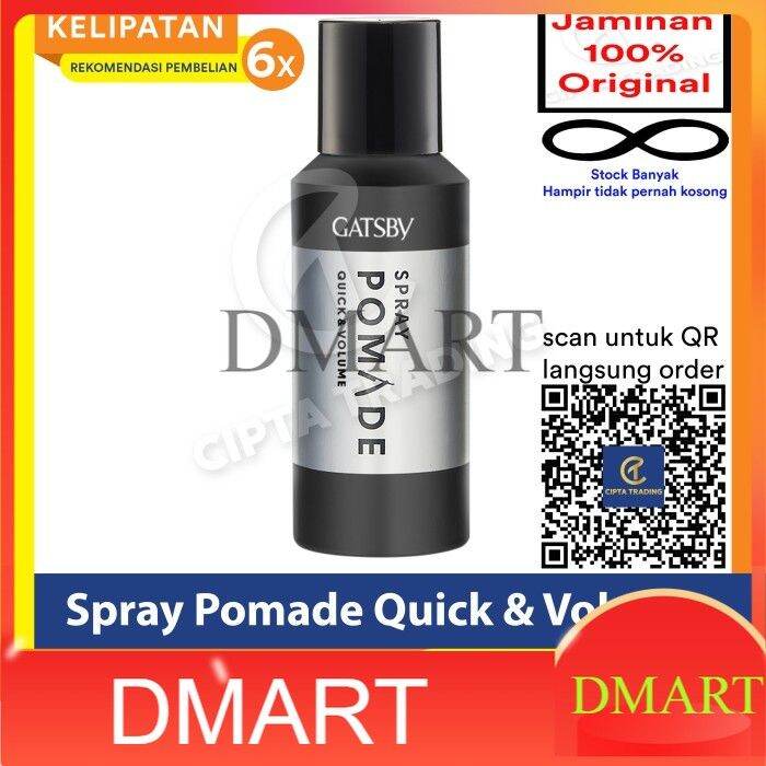 Pomade - Gatsby - Spray Pomade Quick & Volume 150ml - standard | Lazada Indonesia