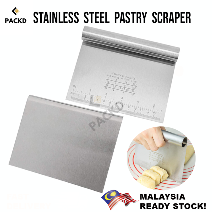Stainless Steel Pastry Scraper Pastry Dough Cutter Chopper for Bread ...