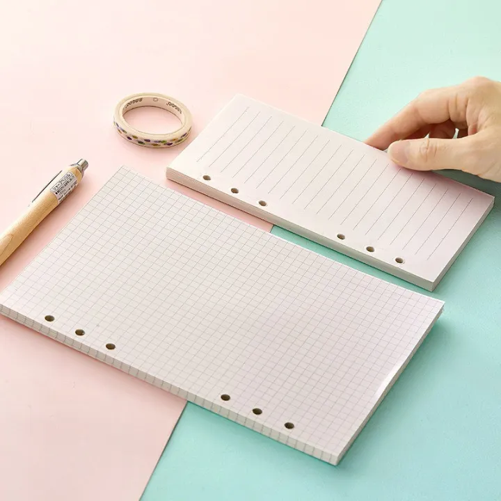 Isi Binder 6 / 20 / 26 Hole Ring / Dot Grid Ruled Garis Blank B5 A5 A6 ...