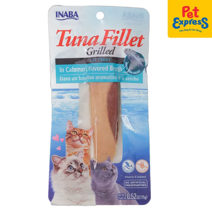 Inaba Grilled Tuna Fillet in Calamari Broth Cat Treats 15g (USA-508A ...