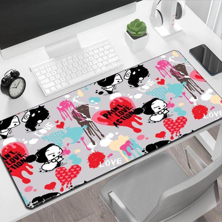 Kawaii Mouse Pad Gamer Pucca Gaming Pc Accessories Rubber Mat Deskmat ...