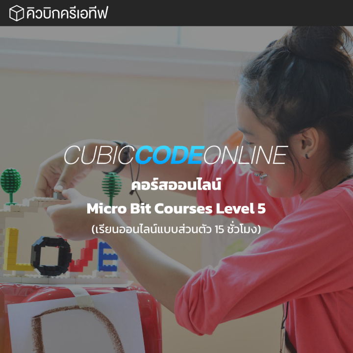 Cubic Code Online คอร์สออนไลน์ Micro Bit Courses Level 5 เรียนออนไลน์แบบส่วนตัว 15 ชั่วโมง ...