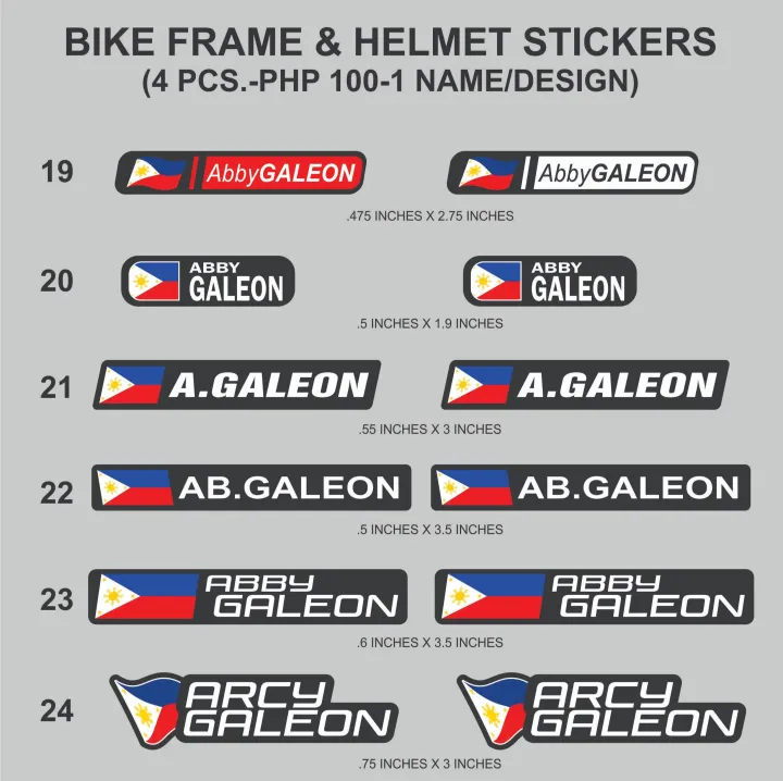 Sticker Decals: Customized Name Flag Sticker, Waterproof ang Laminated ...