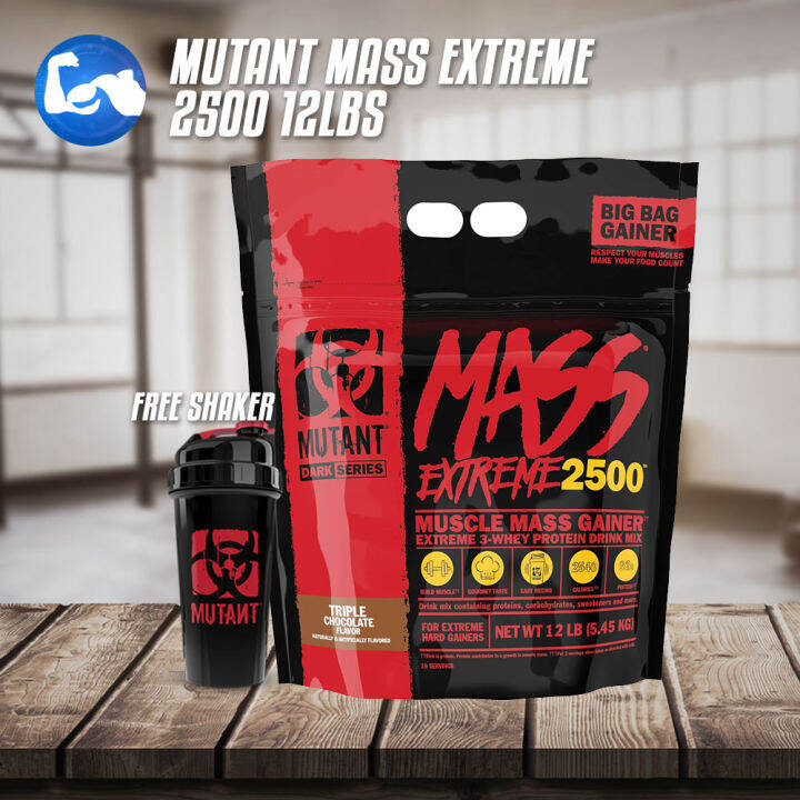 MUTANT MASS EXTREME 12lbs - Made for Extreme Hard Gainers, FREE SHAKER ...