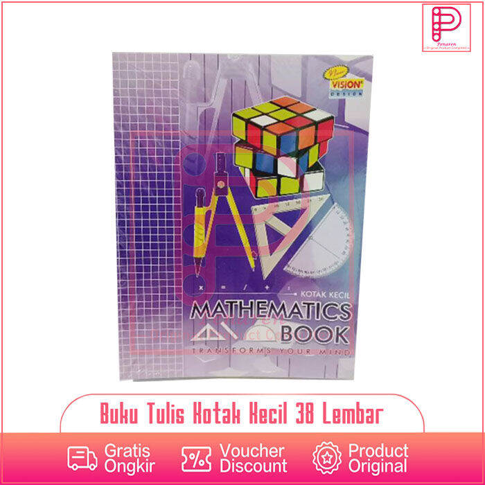 BUKU KOTAK-KOTAK KECIL VISION 38 LEMBAR [1 PAK] / BUKU CATATAN MATEMATIKA KOTAK MINI / BOOK ...