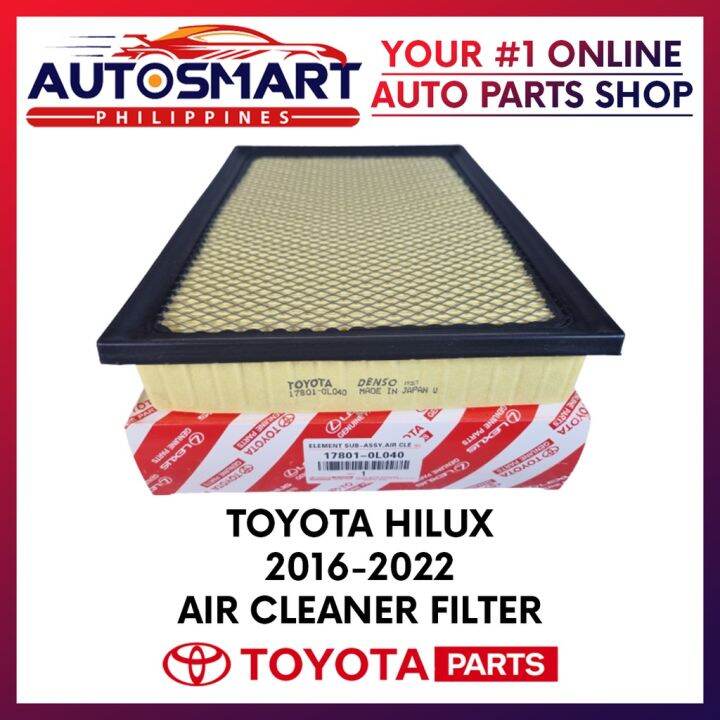 Toyota Hilux 2016-2022 Air Cleaner Filter (17801-0L040) Denso Japan ...