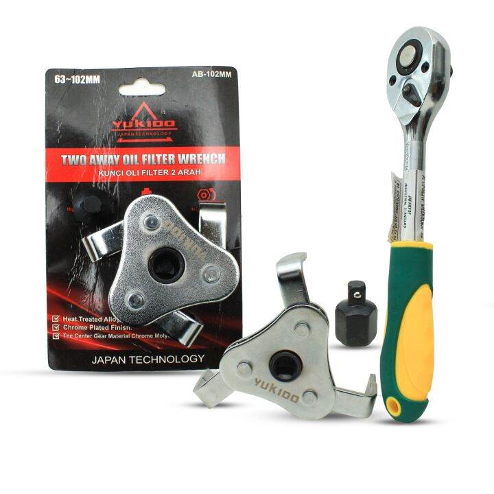 Kunci Filter Oli Tekiro-Atec Universal Two Way Oil Filter 3 Kaki 63 ...