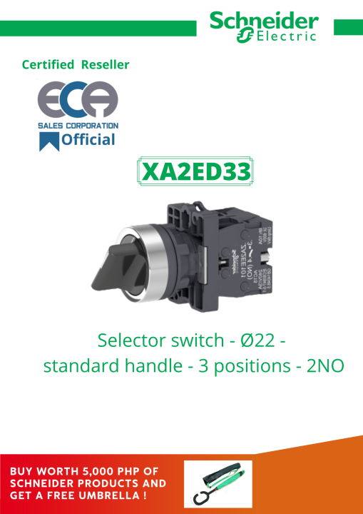 Selector Switch XA2ED33 3position XA2Series | Lazada PH