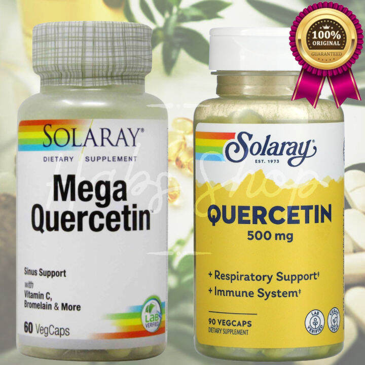 OnHand!Quercetin Solaray 500 mg 90 Caps or Mega quercetin 60 Caps ...