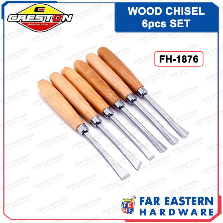CRESTON Wood Carving Chisel 6pcs Set FH-1876 CRHT | Lazada PH