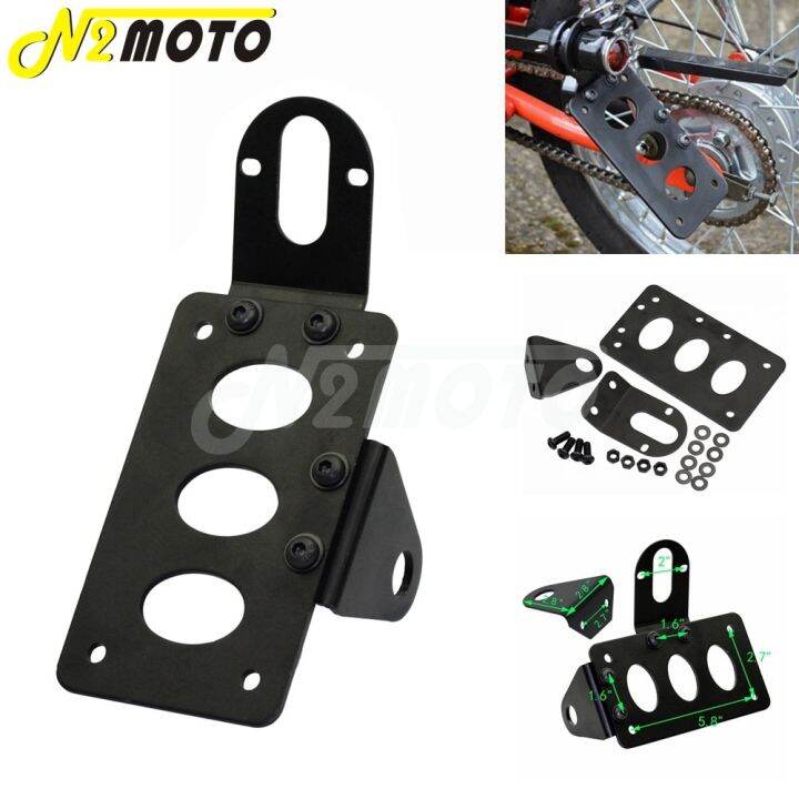 Motorcycle Retro Custom Side Mount License Plate Bracket 3/4quot; Alex ...