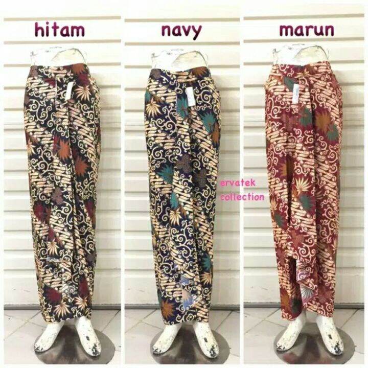 Rok Lilit Instant Jadi R122 Motif Parang Batik Model Kuncup Sepan ...
