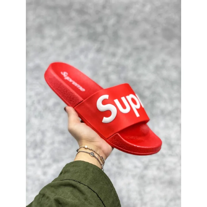 Original Supreme suprize design Slipper Sandals Shoes for men's and ...