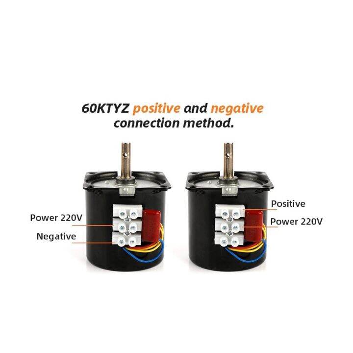 (COD)New upgrade 60KTYZ Permanent Magnet Synchronous Motor AC 220V 14W ...