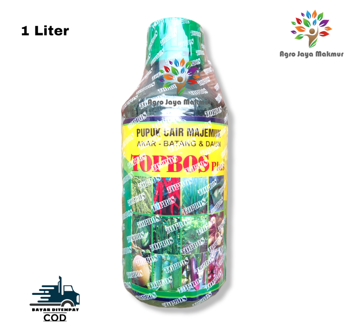 TOPBOS DAUN PLUS 1 LITER PUPUK MAJEMUK CAIR PUPUK DAUN TOP BOS PLUS ...