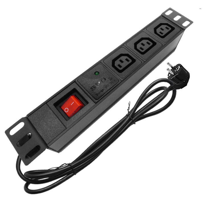 Rack Mount PDU Power Distribution Unit C13 Power Strip 3 Outlets Switch ... Rack Mount PDU Power Distribution Unit C13 Power Strip 3 Outlets Switch ...