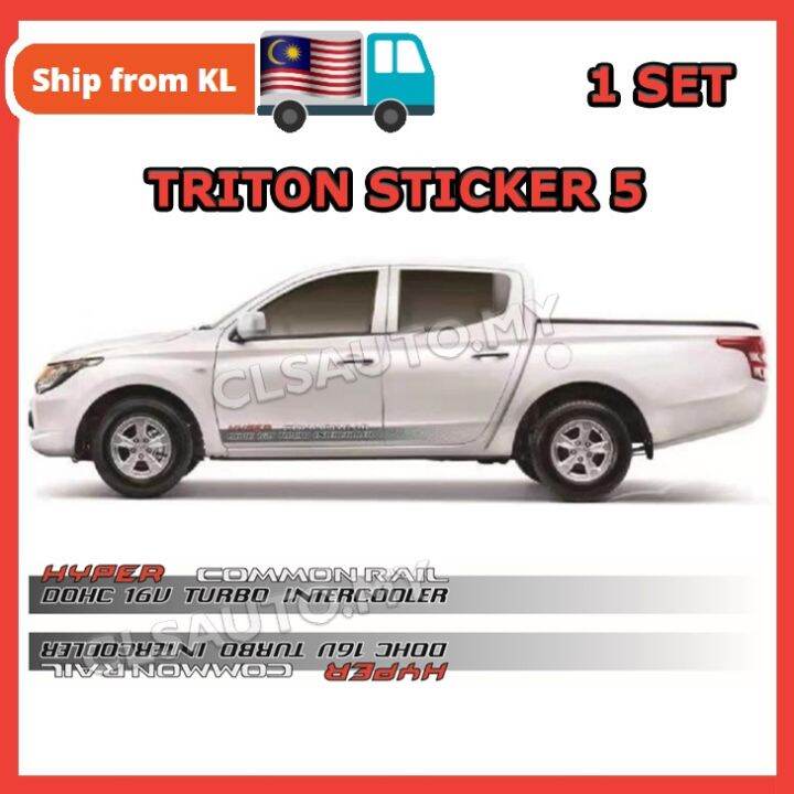 MITSUBISHI TRITON No.5 Design Sticker Body - Car Side Body Sticker ...