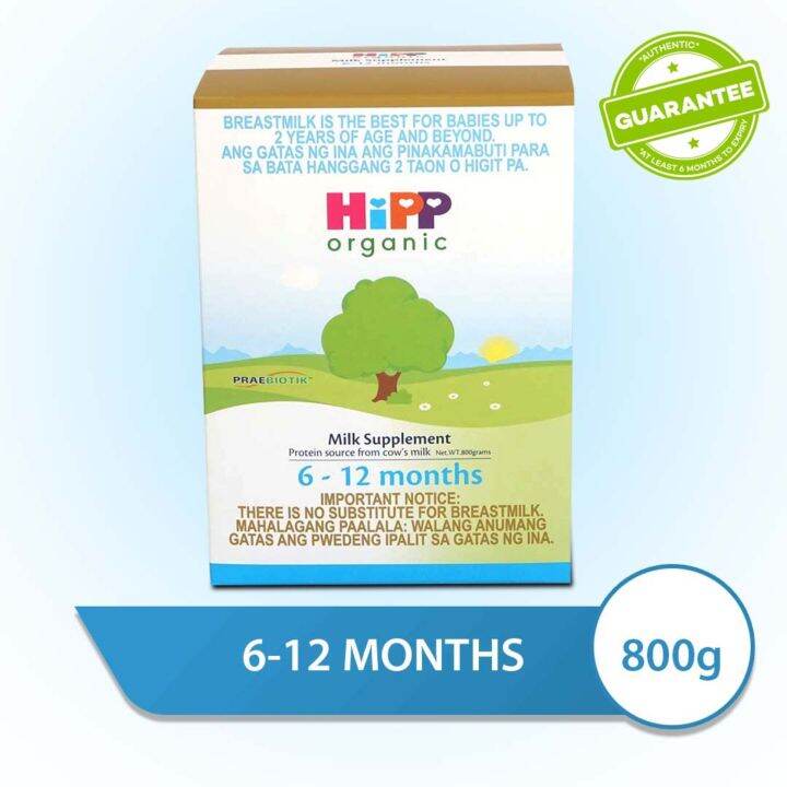 HiPP Organic Milk Supplement 6-12 Months 800g | Lazada PH