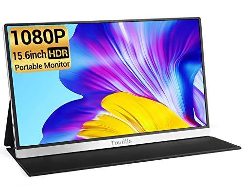 Portable Monitor,1080P Portable Laptop Monitor IPS 100% SRGB Computer ...