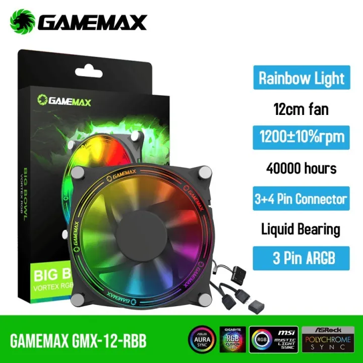 Gamemax Fan Casing Gamemax Dual Ring ARGB Big Bowl GMX-12-RBB | Lazada Indonesia
