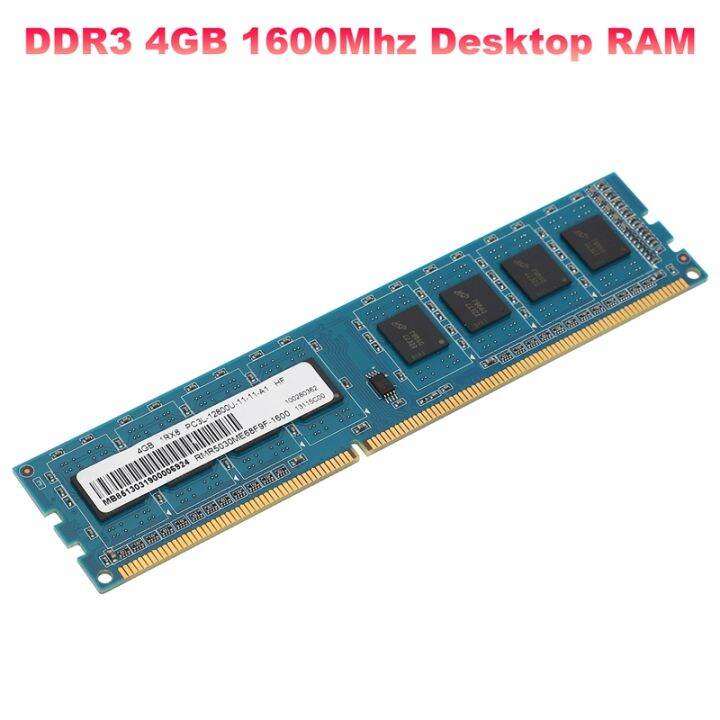 DDR3 4GB 1600Mhz Desktop RAM Memory 1RX8 PC3L-12800U 240Pins 1.35V CL11 DIMM Ram for Intel AMD ...