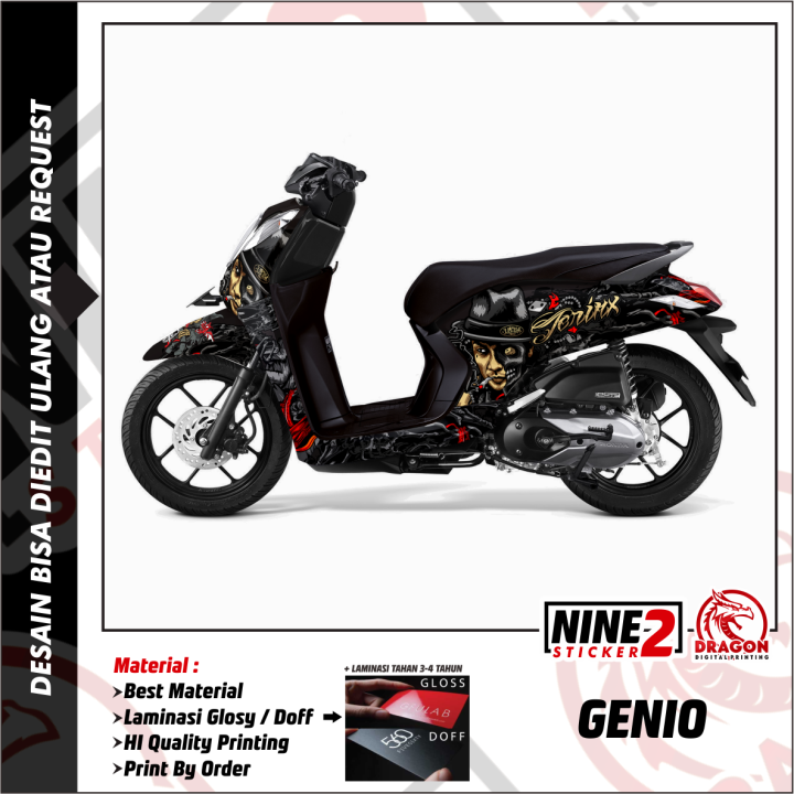 STICKER GENIO DECAL GENIO STRIPING GENIO FULL BODY STIKER GENIO DECAL ...