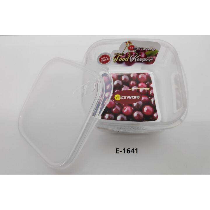 500ml Transparent Square BPA Free Airtight Food Container /Bekas ...