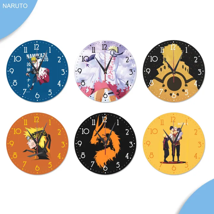 JAM DINDING NARUTO UNIK KAYU Mesin Sweep (Silent/Tanpa Suara) | Lazada ...