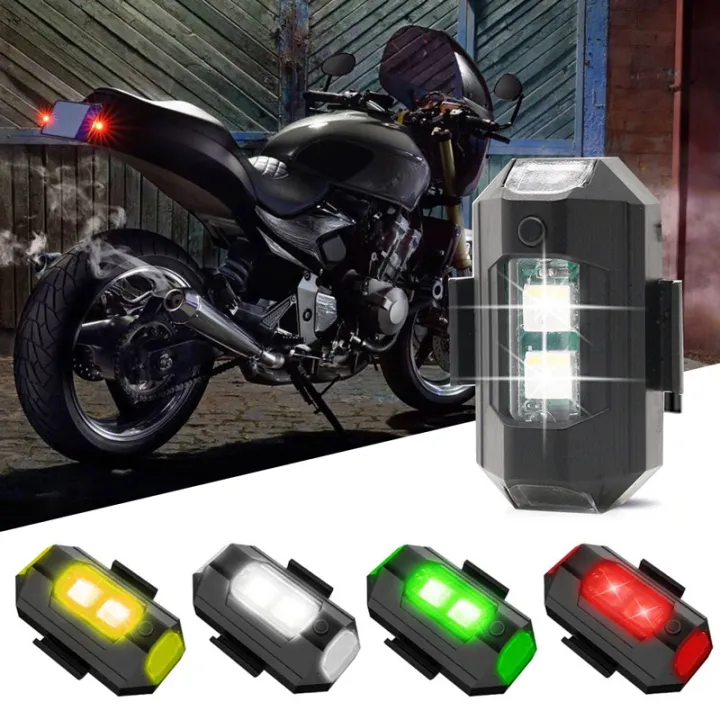 MINI Motorcycle Tail Warning Light Light Laser Fog Lamps Moto Light ...